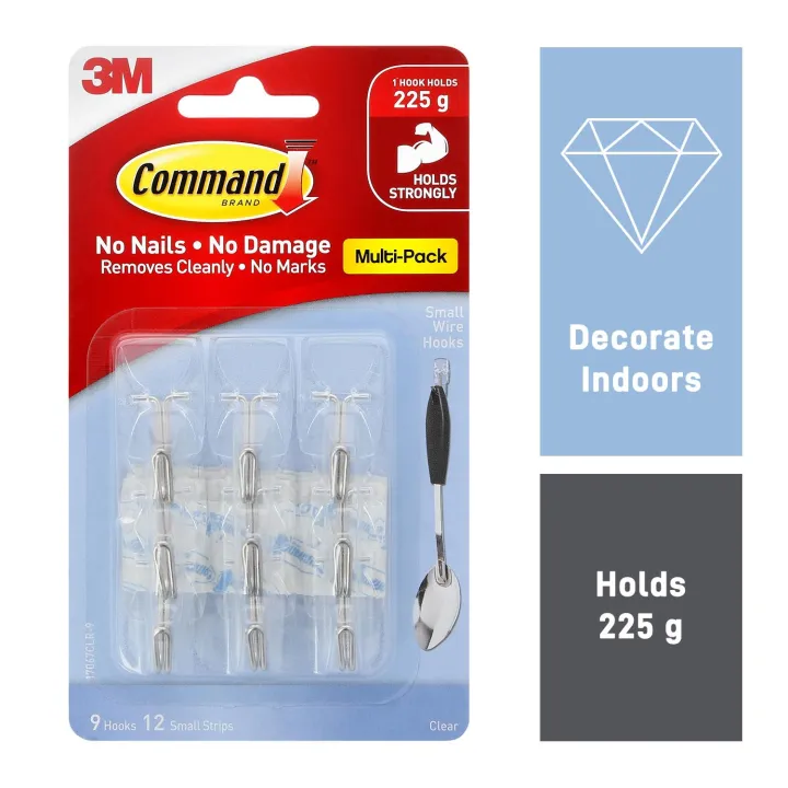 3M Command Small Wire Hooks, 3 Hooks, 4 Strips | Lazada PH