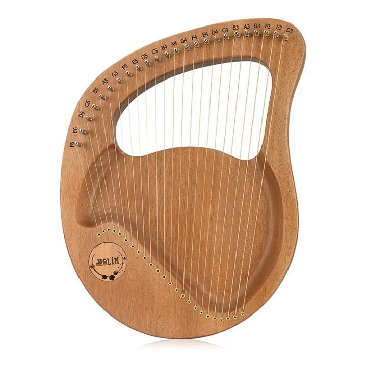 24 String Lyre Harp,Greek Violin,Handheld Harp Musical Instrument with ...