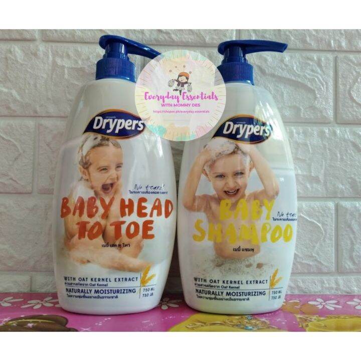 Drypers Baby Bath Shampoo or Head to Toe Wash 220ml or 750ml or Nivea ...