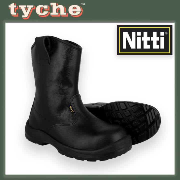 Nitti Men's Safety Shoe High-Cut Genuine Leather Model 23281 | Lazada