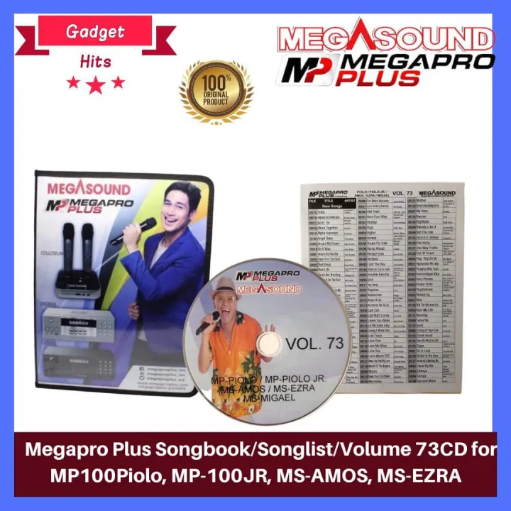 Original Megapro Plus Songbook/Songlist/Volume 73 CD for MP-100 Piolo, MP-100JR, MS-AMOS, MS ...