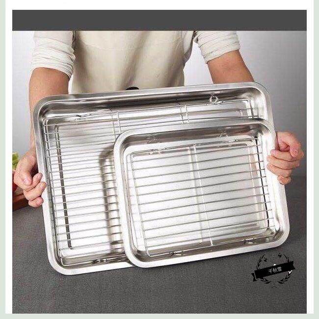 Stainless steel tray drain pan Rectangular square pan Fried drain pan ...