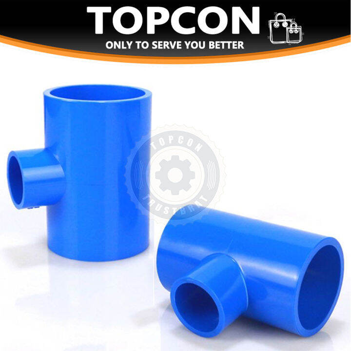 1/2" 3/4'' 1'' PVC Blue Tee Reducer Water Pipe Fittings | Lazada PH