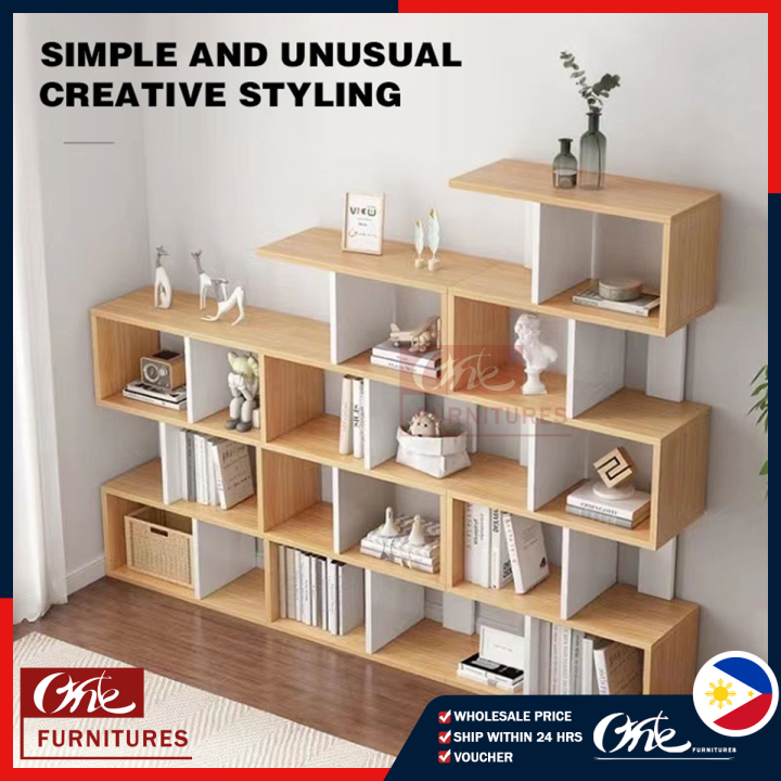 5 Layer Divider Bookshelf Display Rack Wooden Shelf Organizer Cabinet Home Furniture | Lazada PH