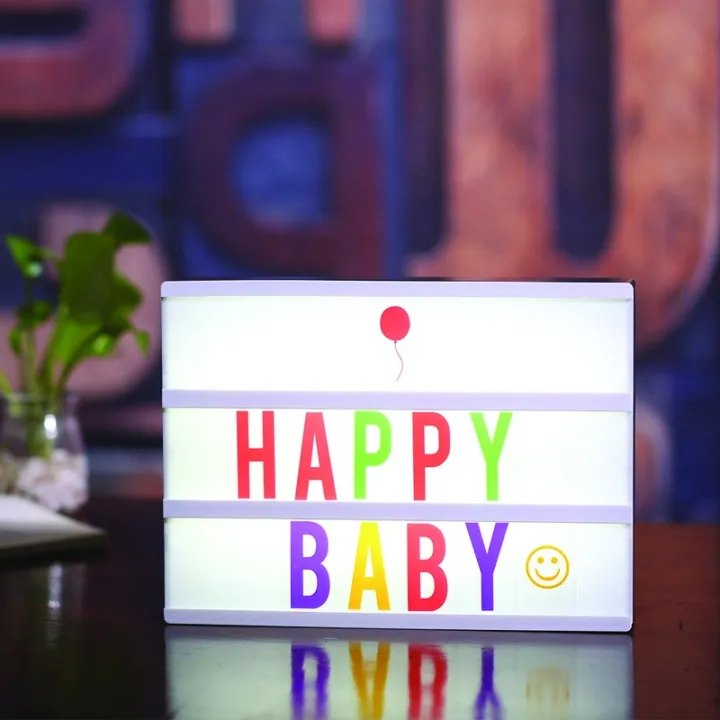 LED Letter light box home decorative lights room party decorative ...