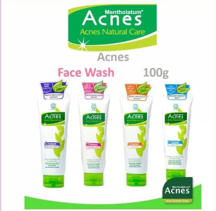 ACNES Natural Care Face Wash 100gr / Facial Wash Sabun Pencuci Wajah ...