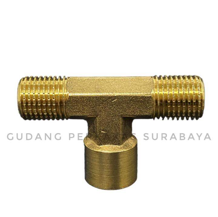 T CONNECTOR M x F x M SAMBUNGAN PIPA CABANG 3 SAMBUNGAN SELANG FITTING ...