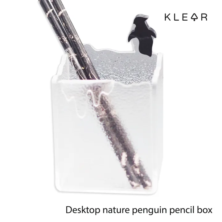 KlearObject Desktop nature penguin pencil box กล่องใส่ปากกา กล่องใส่ดินสอ ที่ใส่เครื่องเขียนตั้ง ...