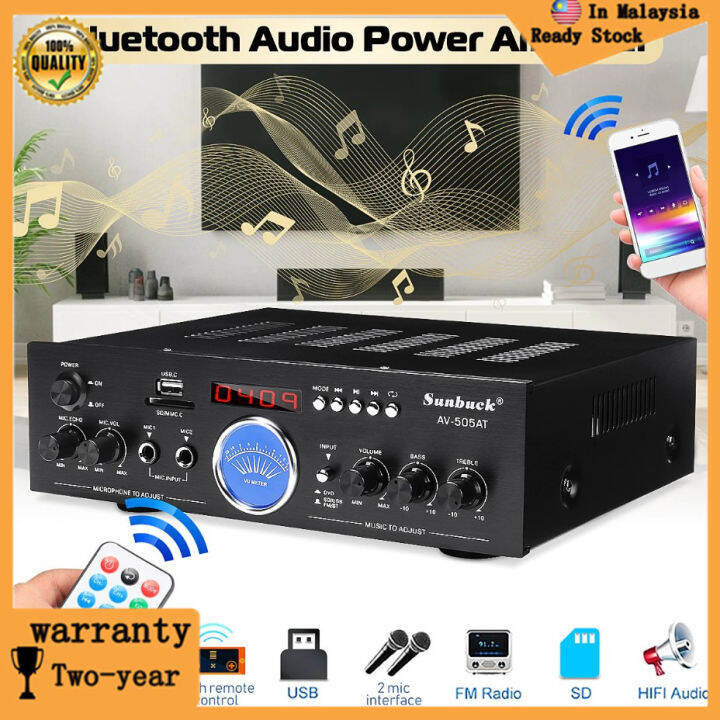 MALAYSIA STOCK]2500W bluetooth Home Power Amplifier Audio Stereo AMP ...