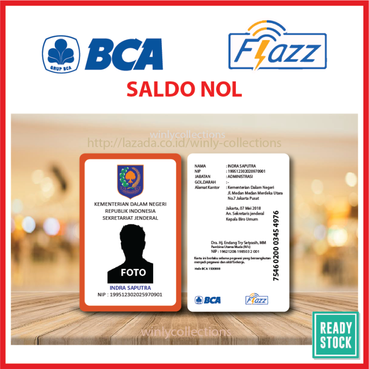 Kartu FLAZZ BCA GEN 2 Terbaru Edisi ID CARD KEMENDAGRI Kartu Etoll E ...
