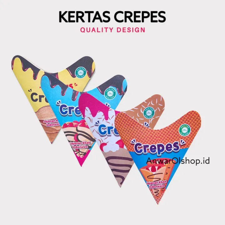 Kertas Crepes Terbaru Ukuran 18 x 15 cm 1 pack 6 Gambar Isi 100 Pcs ...