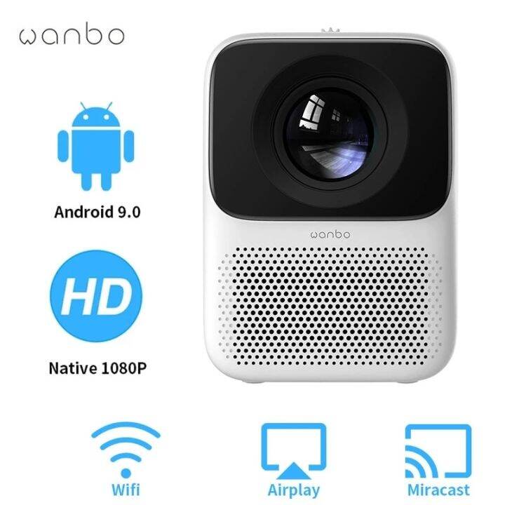 Global Version Wanbo T2 MAX Projector 1080P Mini LED Portable WIFI Full ...