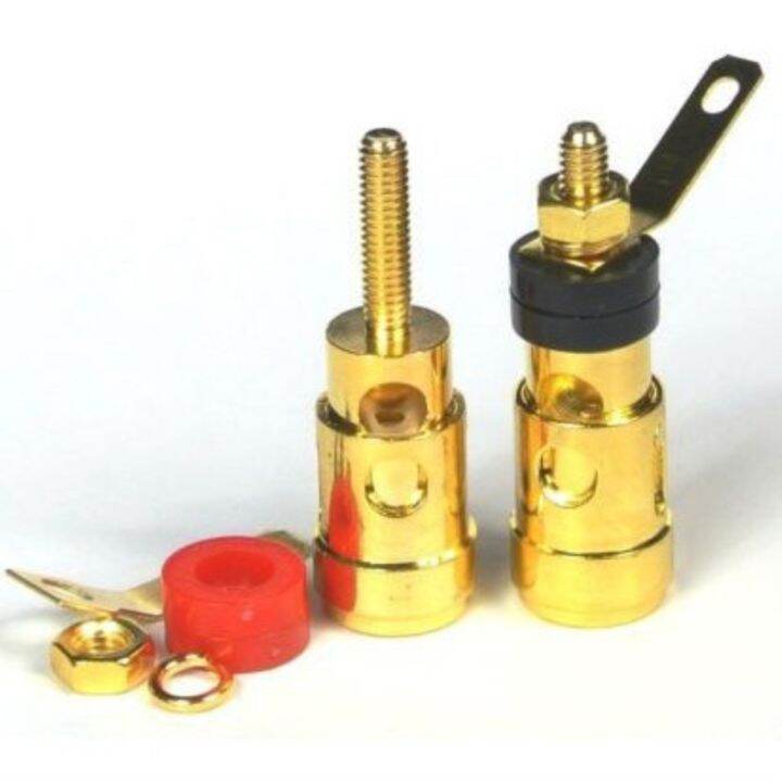 20 sztuk pozłacane zacisk głośnikowy wzmacniacz izolatora AUDIO blokada ...