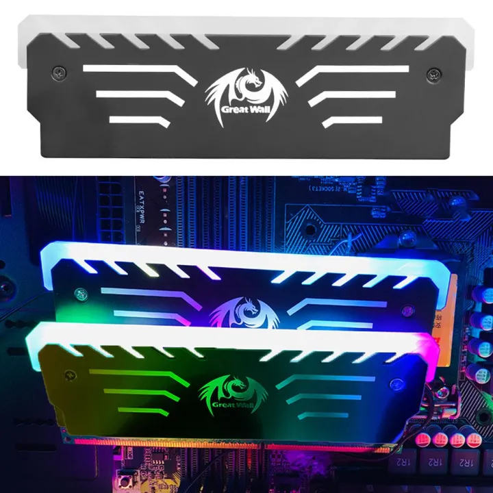 3pin หน่วยความจำระบายความร้อนเสื้อกั๊ก Rgb แสง Ram คูลเลอร์ระบายความ 