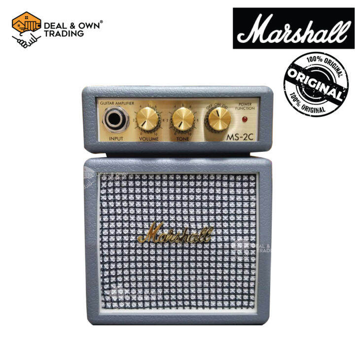 Original Marshall MS-2C Classic Micro Guitar Amplifier (Grey) | Lazada PH