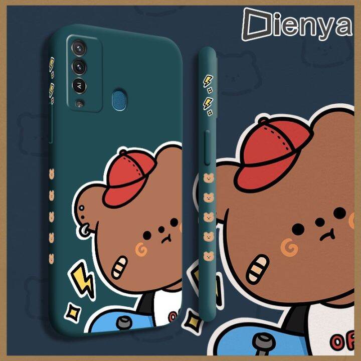 Dienya สำหรับ ITEL Vision 2 Plus ITEL P37 Pro กรณีการ์ตูนน่ารักรักหมีสี ...