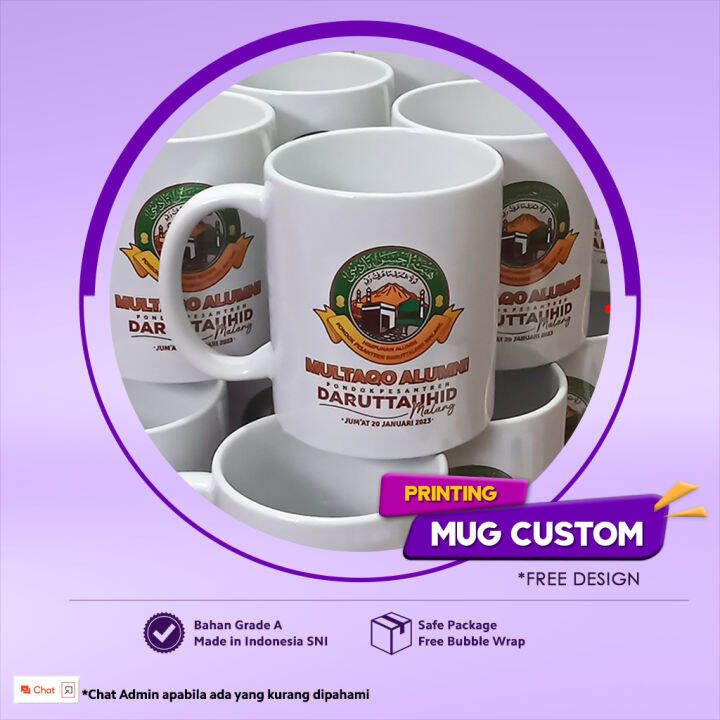 CETAK GELAS MUG CUSTOM, BISA CETAK DENGAN DESAIN & FOTO SENDIRI ...