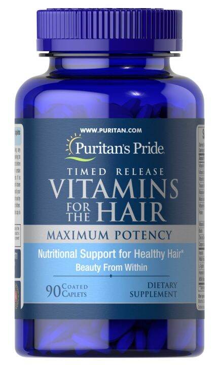 Puritan's Pride Vitamins for the Hair Timed Release 90 Caplets | Lazada ...