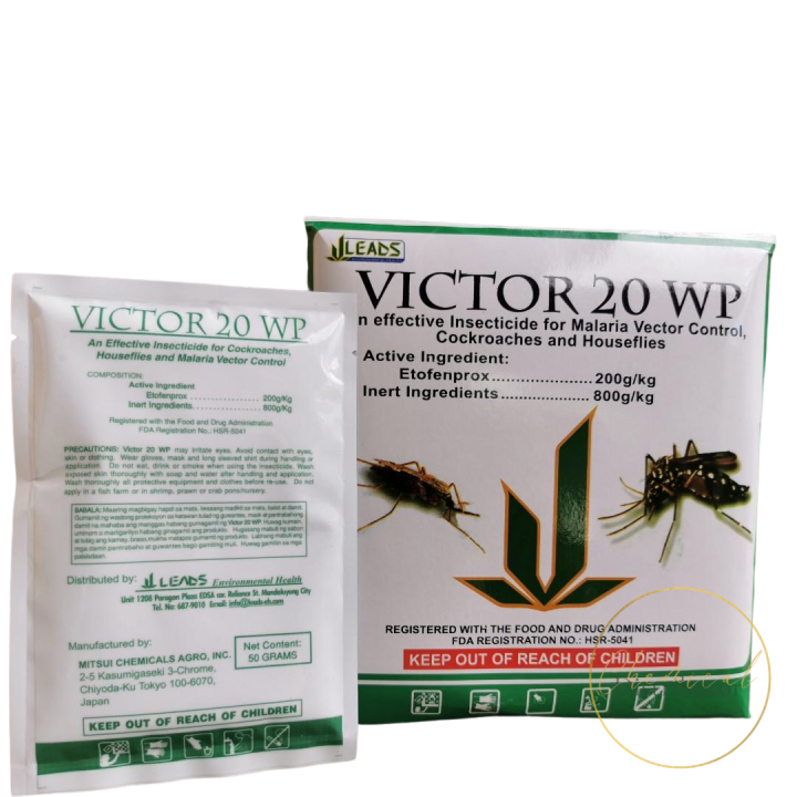 Victor 20 WP Leads 50grams 1 Sachet for Mosquito, Cockroaches and ...