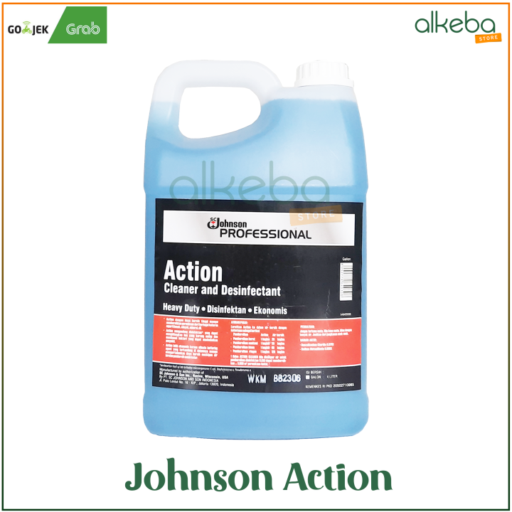Action Cleaner and Desinfectant Heavy duty Johnson Galon 4 Liter ...