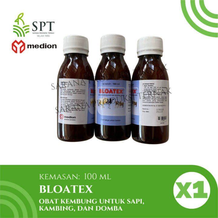 MEDION BLOATEX 100 ML OBAT KEMBUNG SAPI KAMBING DOMBA | Lazada Indonesia