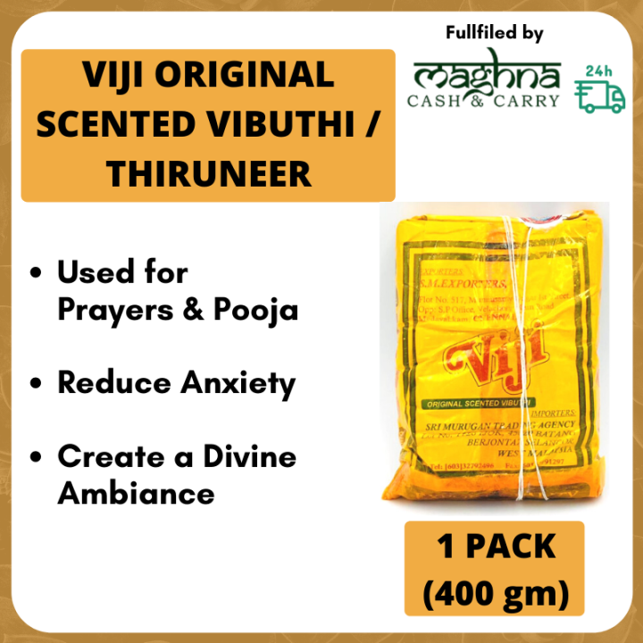 Viji Original Scented Viboothi / Javathu Vibuthi / Thiruneer (Holy Ash ...
