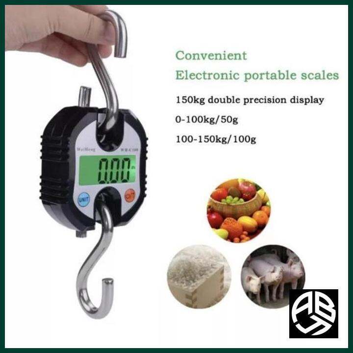 WEIHENG WH-C100 TIMBANGAN GANTUNG KOPER 150KG DIGITAL HANGING CRANE - ABINAYA7 | Lazada Indonesia