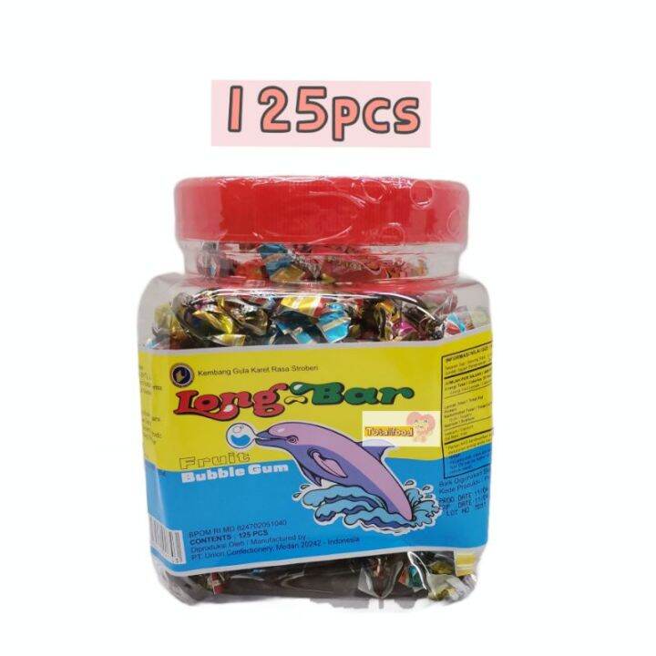 dolphin Long Bar Bubble Gum fruits 125pcs | Lazada