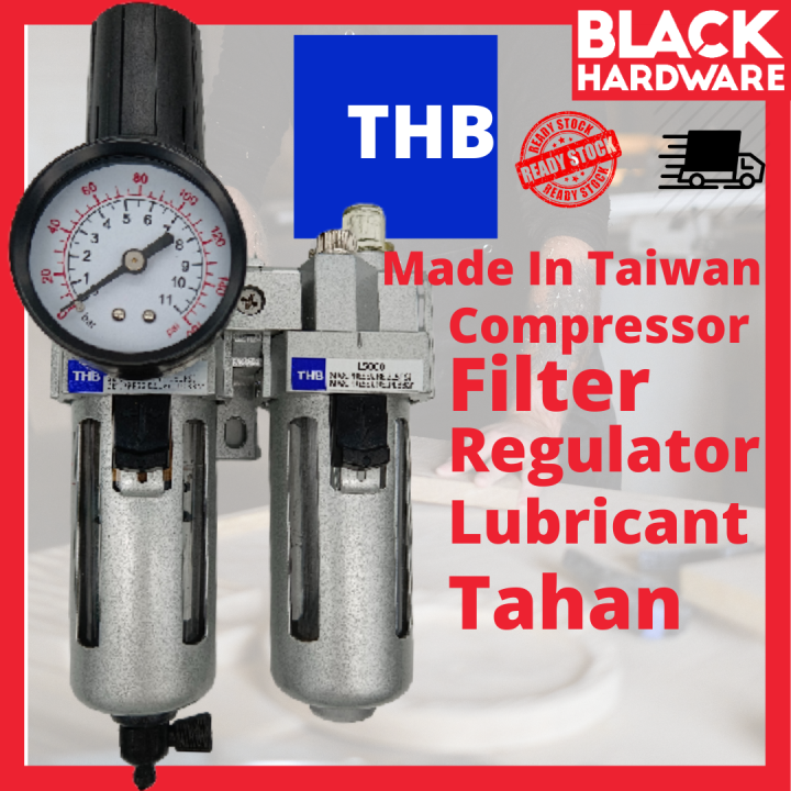 Black Hardware THB Air Pump Pneumatic Compressor Regulator Water ...