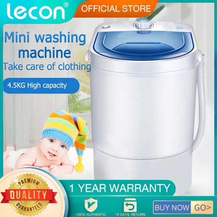 【Spot in Manila】 Lecon washing machine fully automatic with dryer, semi ...
