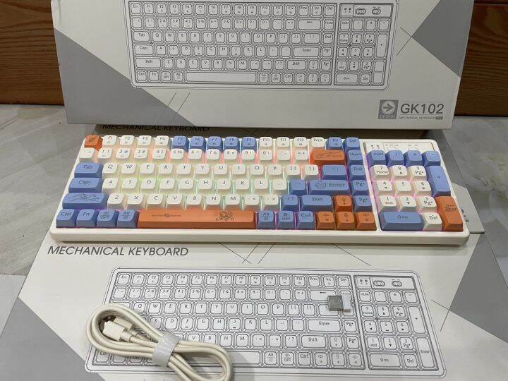 Bàn Phím Cơ HOTSWAP LANGTU GK102 không dây Bluetooth có led chơi game | Lazada.vn