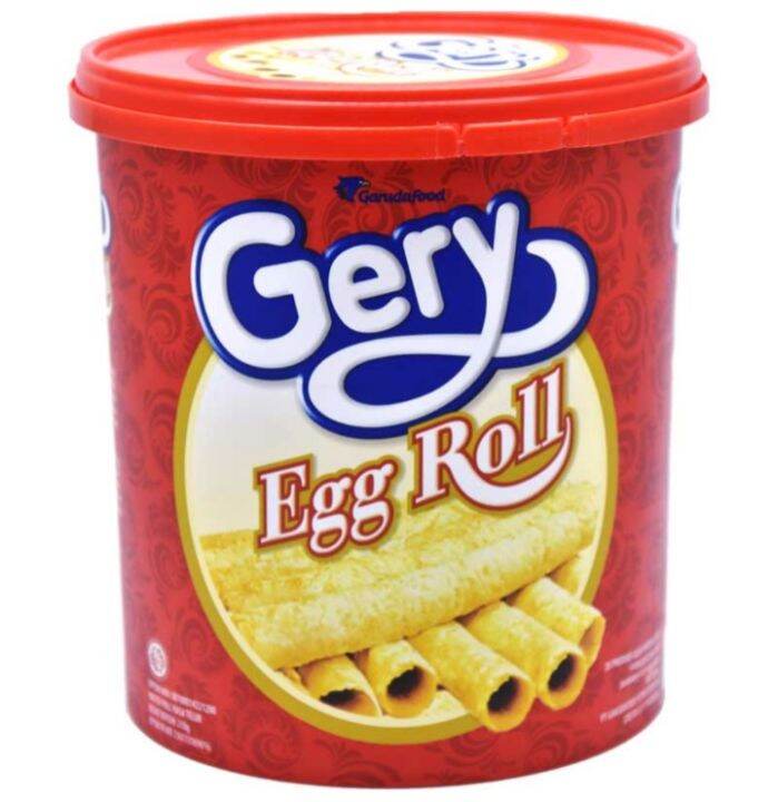 KUE LEBARAN KUE KALENG GERY EGG ROLL 210 GR | Lazada Indonesia