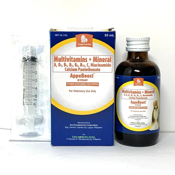 [FCR AGRIVET] APPEBOOST Vitamin Mineral Supplement 60ml with Syringe ...