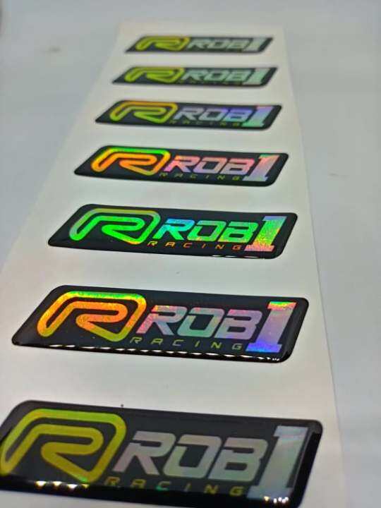 STICKER STIKER TIMBUL RESIN MERK ROB 1 RACING VIRAL BAGUS MURAH ...