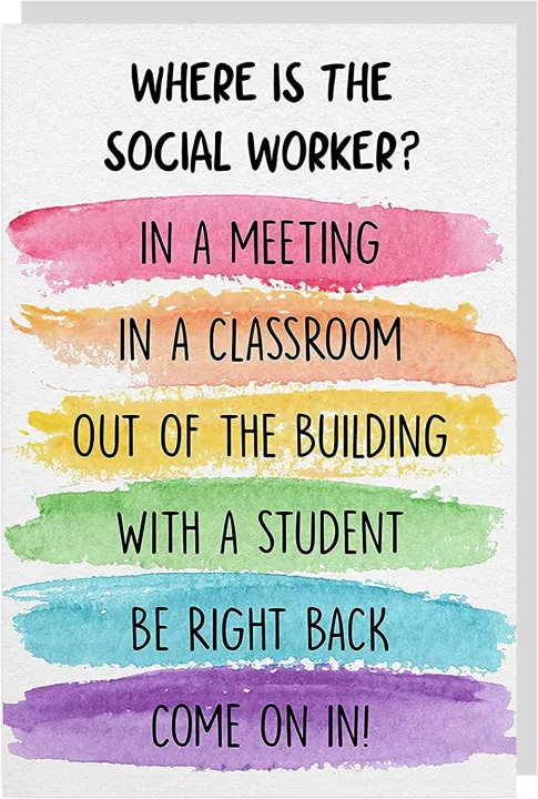 Social Worker Door Sign Where Is The Social Work Wall Art Office Decor ...