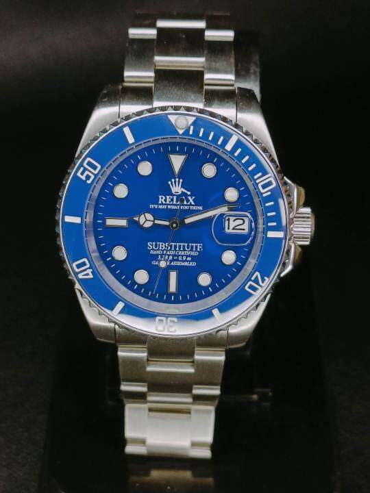Custom Homage Build Watch with NH35a Movement - RELAX Substitute Smurf ...