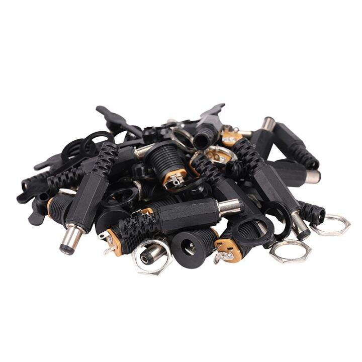 15 sets 5.5x2.1mm DC power connector male female dc socket jack + short ...
