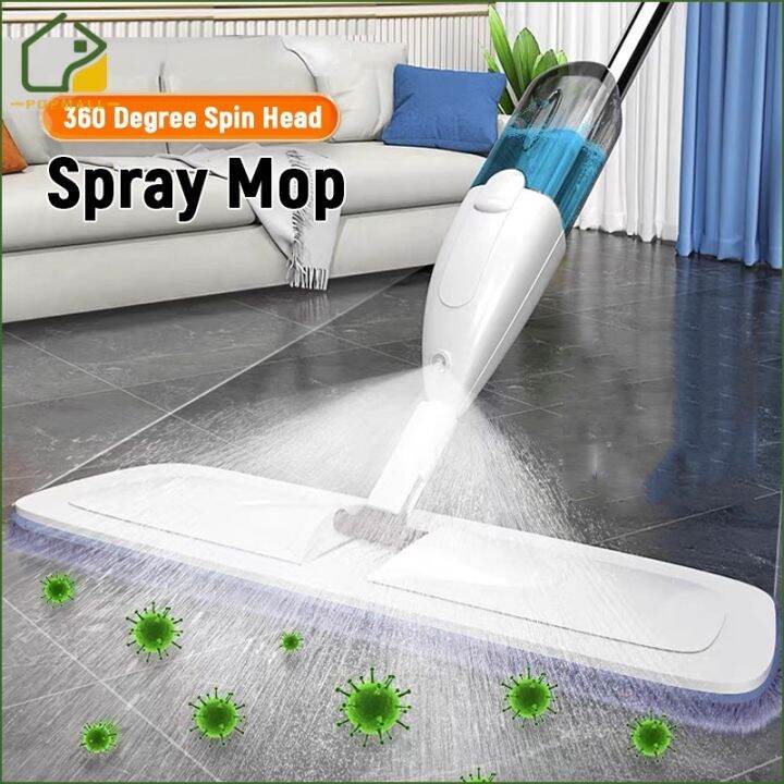 PoP Spray Mop 360 Degree Spin mop Head Flat Floor Cleaner Water mop ...