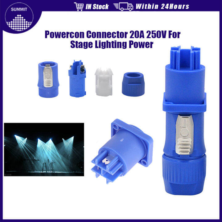 Powercon Cable Connector / Chassis Socket for Electric Drill LED Screen ...