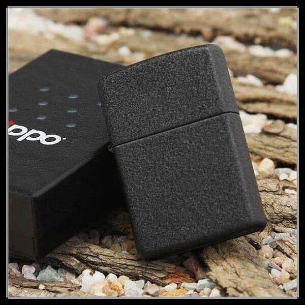 Korek Api Zippo Hitam Crackle Polos Grade Super Korek Api Unik | Lazada ...