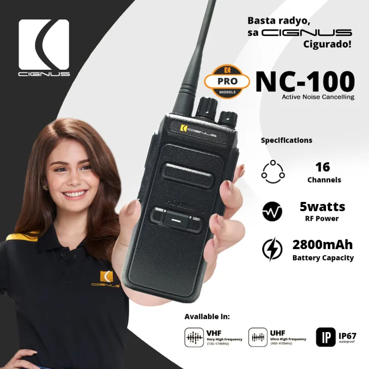 Cignus NC-100 UHF Active Noise Cancelling 400-470MHZ | Lazada PH