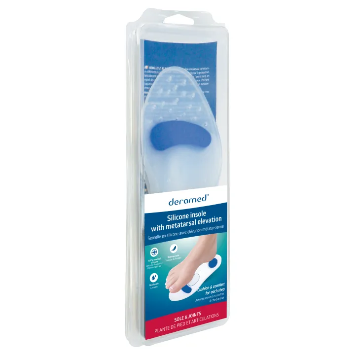 Deramed Footcare แผ่นซิลิโคนรองรองเท้าแบบเต็มฝ่าเท้า ซิลิโคน Medical ...