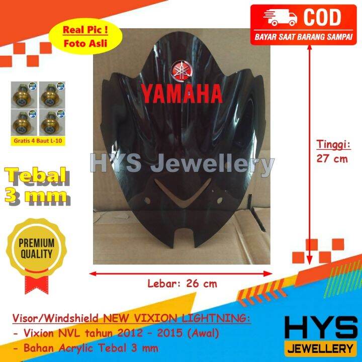 [COD] Visor VIXION NVL Lama Tahun 2012 2013 2014 2015 Awal - Windshield ...