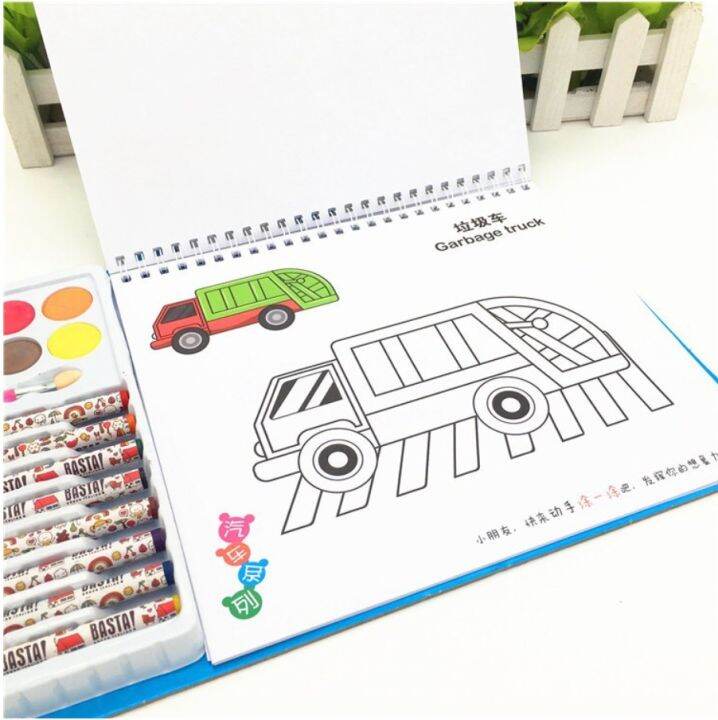 Buku mewarnai set anak Drawing Book Buku Gambar mewarnai set anak ...