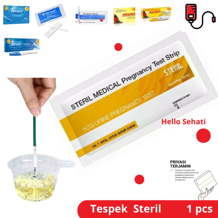 Alat Uji Kehamilan Pribadi Pregnancy Testpack STERIL Strip Test ...