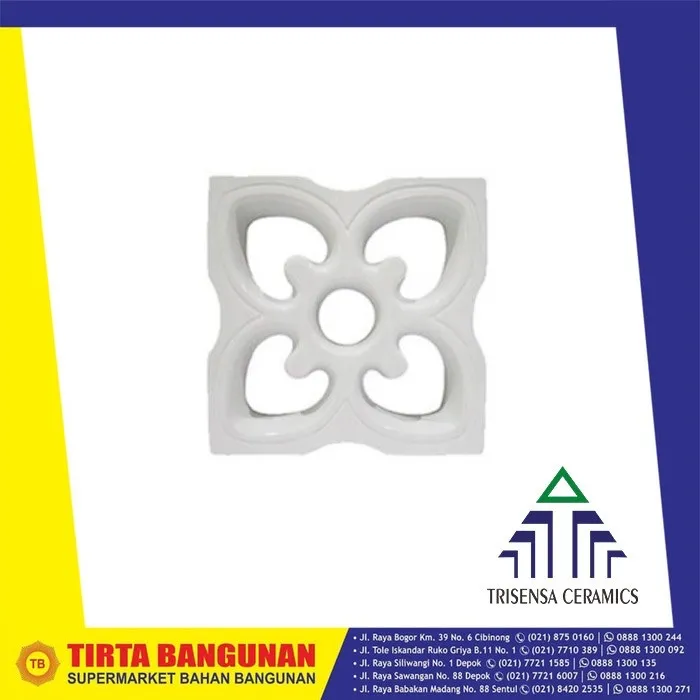 ROSTER KERAMIK TRISENSA 20X20 RO7B CONTINENTAL PUTIH | Lazada Indonesia