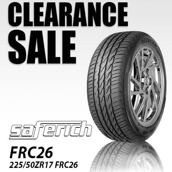 SAFERICH 225/50ZR17 TIRE/TYRE-98W*FRC26 HIGH QUALITY PERFORMANCE ...