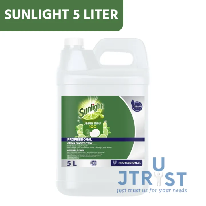 SUNLIGHT SABUN CUCI PIRING DISH WASHING 5 LITER / SUNLIGHT DIRIGEN ...