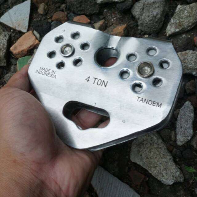 Pulley Tandem Anti Karat 4 ton Pulley Double Pulley Outbond Flying fox ...