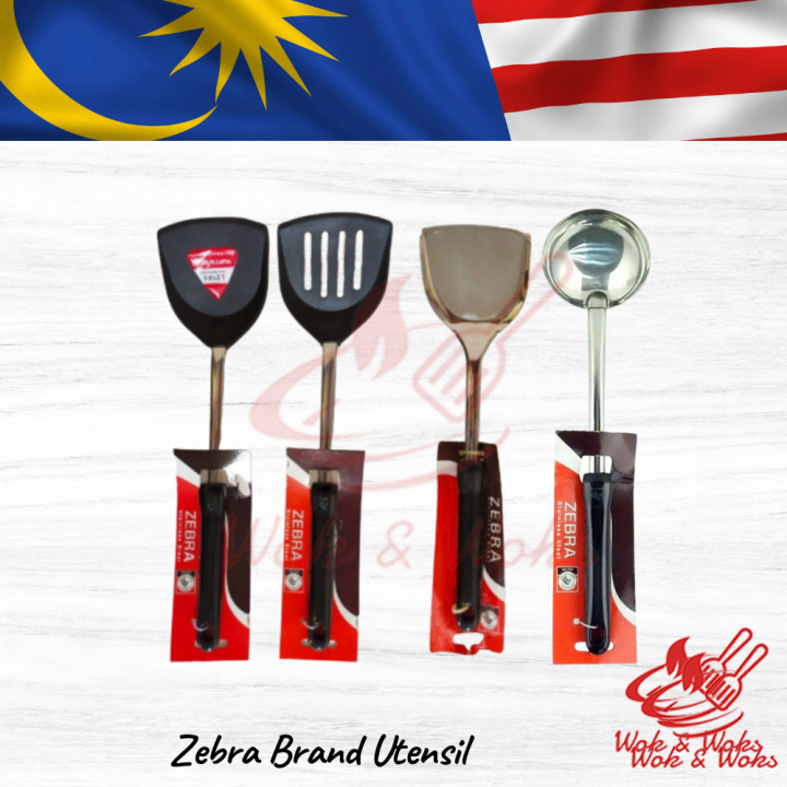 Zebra Brand Stainless Steel Nylon Utensil / Peralatan Dapur Keluli ...